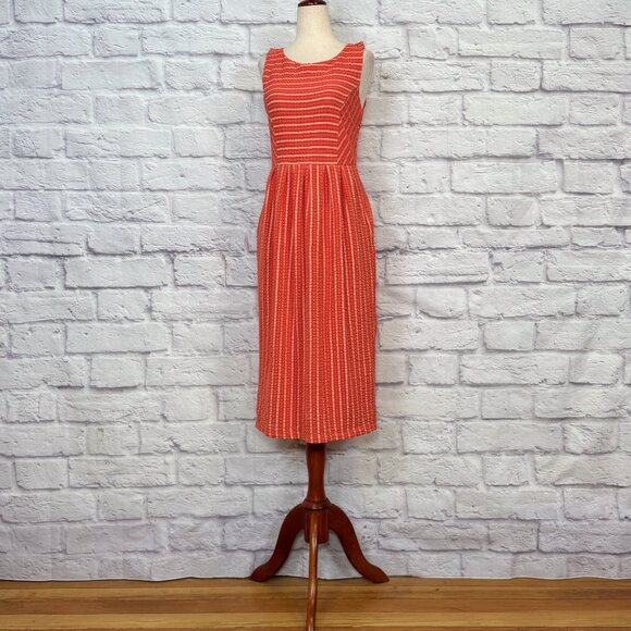 Postage Stamp | Dresses | Anthropologie Postage Stamp Orange Striped ...